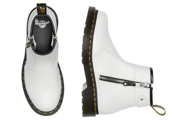 Dr. Martens 2976 Twin Zip Ankle Boots - White