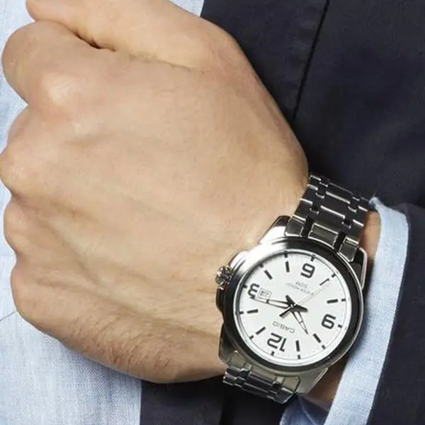 Casio Standard Stainless Steel Analog Watch