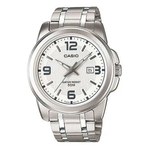 Casio Standard Stainless Steel Analog Watch - White