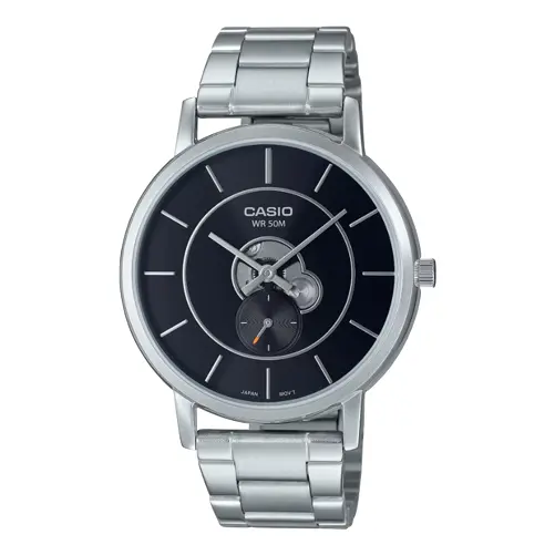 Casio Stainless Steel Water Resistant Watch - Black