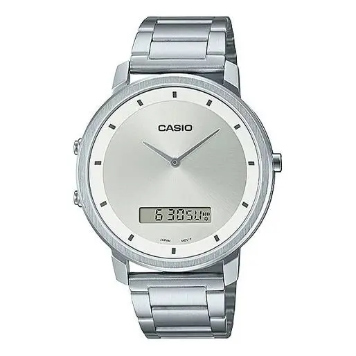 Casio Analog Watch With Stainless Steel Strap - Silver