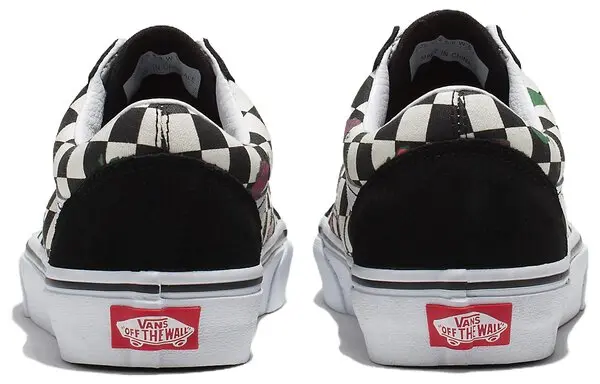 VANS Old Skool Fruit Checkerboard Sneakers - Black/white