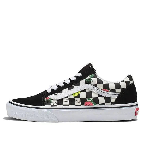 VANS Old Skool Fruit Checkerboard Sneakers - Black/white