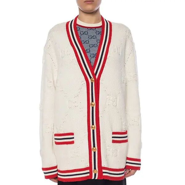 Gucci Sylvie Web Knit Cardigan