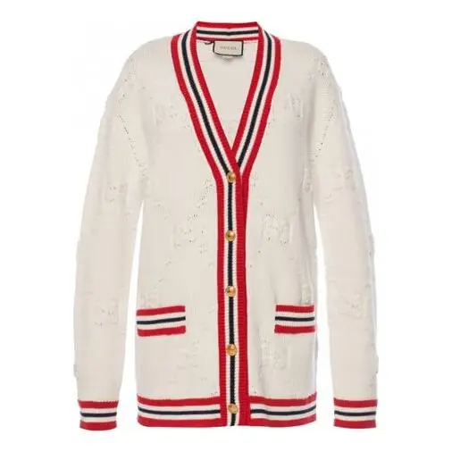Gucci Sylvie Web Knit Cardigan