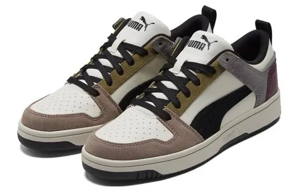 PUMA Rebound Layup Lo Sd Sneakers - Black/white/brown