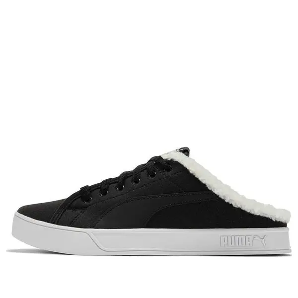 PUMA Bari Mule Sherpa Low Top Sneakers - Black