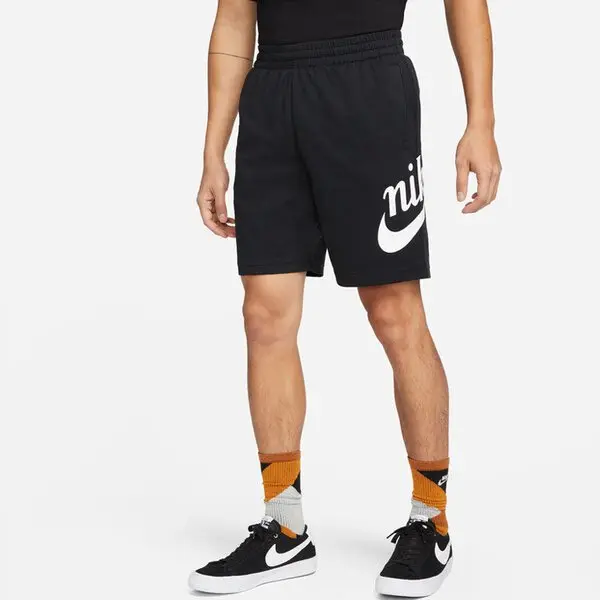 Nike Alphabet Logo Lacing Straight Casual Shorts - Multi-color