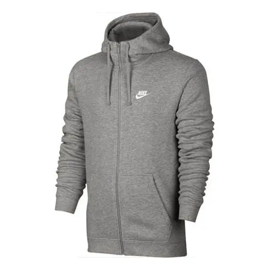 Nike Embroidered Logo Fleece Lined Hooded Jacket