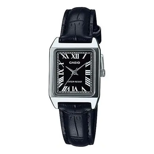 Casio Vintage Style Square Red Squarees Quartz Analog - Black