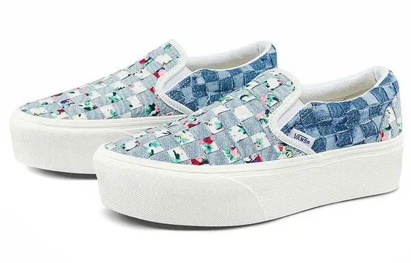 VANS Classic Slip-on Stackform Sneakers - Blue/white