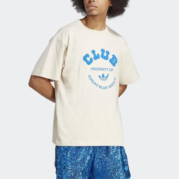 Adidas Originals Version Club Tee 'beige - Blue