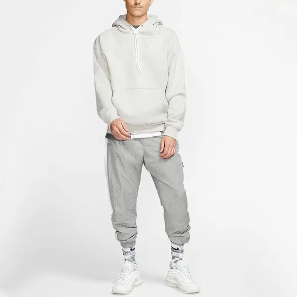 Nike Fleece Hooded Pullover - Gray