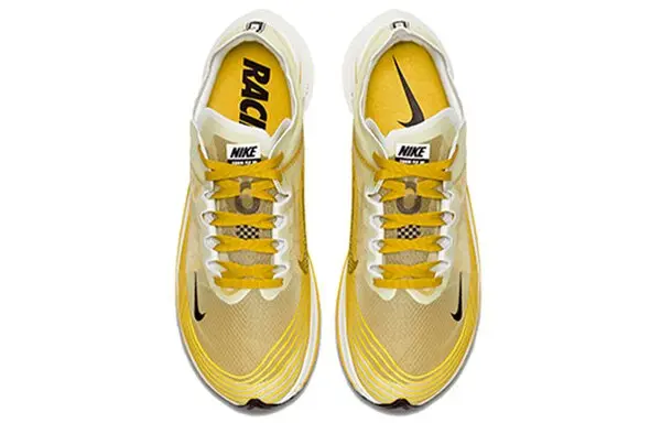 Nike Zoom Fly Sp Low Top Athletic Sneakers - Yellow/white