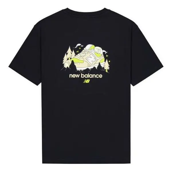 NEW BALANCE Shoe Graphic T-shirt Asia Sizing - Black