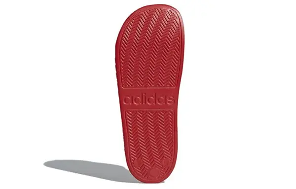 Adidas Adilette Cloudfoam Slides - Red/white