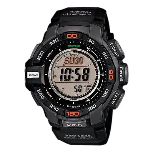 Casio Pro Trek Solar Powered Digital Watch - Black