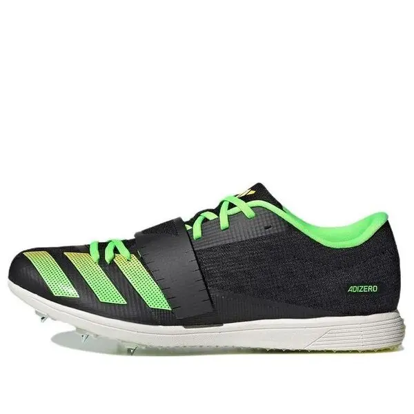Adidas Adizero Triple Jump And Pole Vault Spikes - Black/green