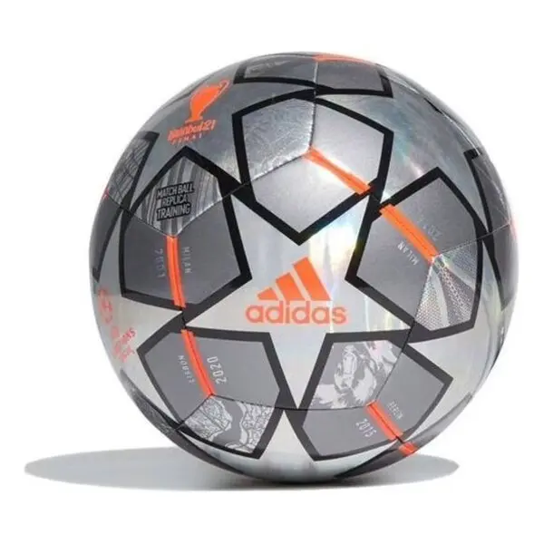 Adidas Finale 21 20th Anniversary Ucl Hologram Training Ball - Silver/orange