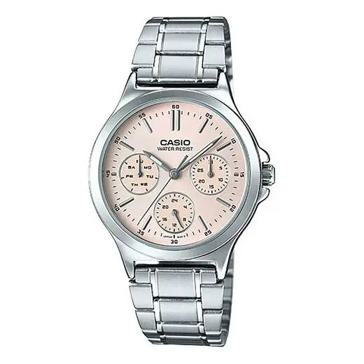 Casio Stainless Steel Quartz Analog Watch - Pink