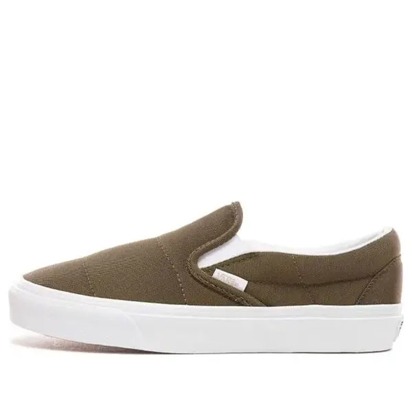 VANS Classic Slip-on Puffer - White/brown