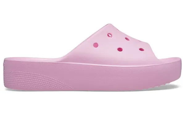 CROCS Classic Platform Slides - Pink