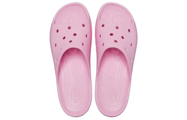 CROCS Classic Platform Slides - Pink