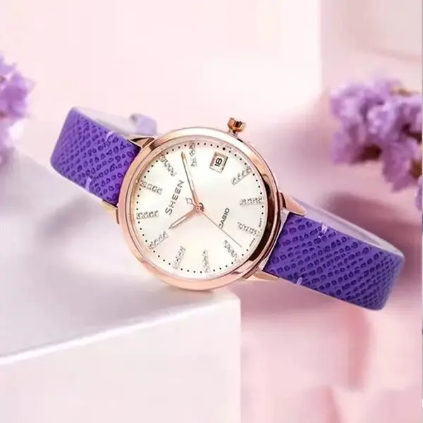 Casio Sheen Analog Watch With Sapphire Crystal And Water Resistance