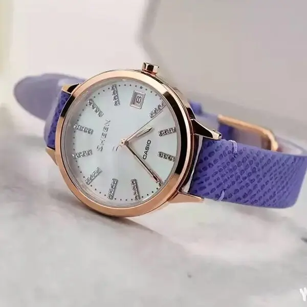Casio Sheen Analog Watch With Sapphire Crystal And Water Resistance