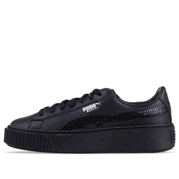 PUMA Basket Platform Bling Sneakers - Black