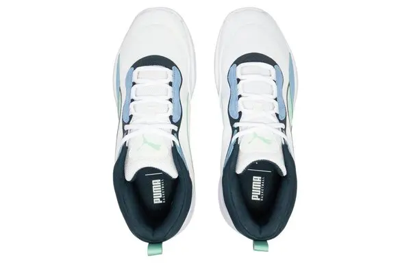 PUMA Playmaker Pro Basketball Sneakers - White/blue/green