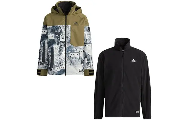 Adidas 3-in-1 Hooded Jacket With Stand Collar