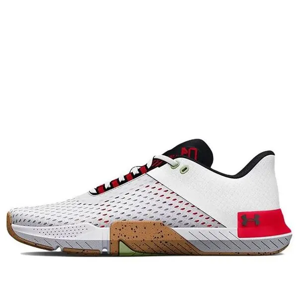 Under Armour Tribase Reign 4 Athletic Shoes - White/red/brown