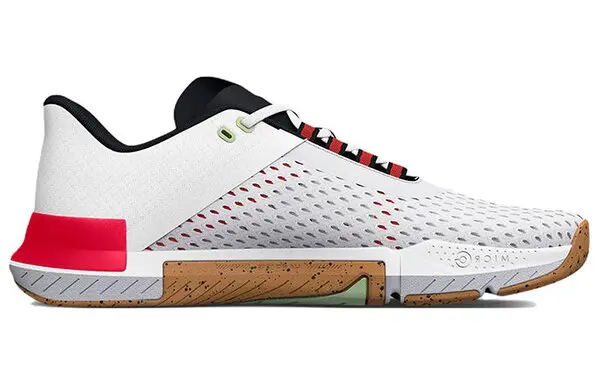 Under Armour Tribase Reign 4 Athletic Shoes - White/red/brown