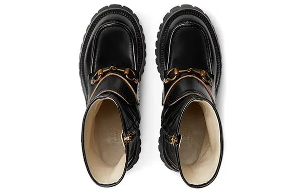 Gucci Horsebit Embellished Ankle Boots