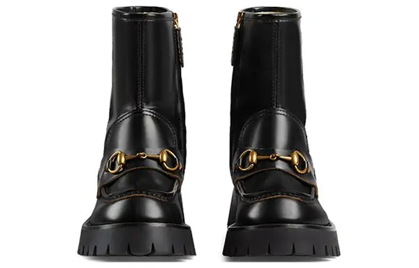 Gucci Horsebit Embellished Ankle Boots
