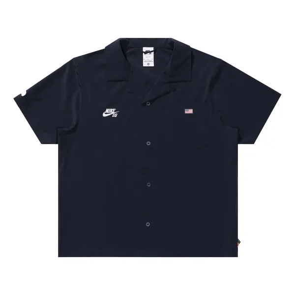 Nike Team Usa" Collared Shirt - Navy
