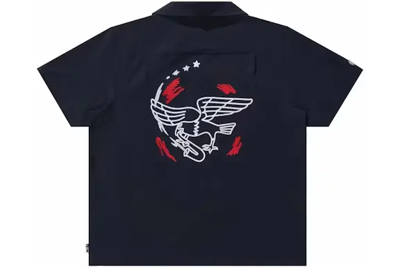 Nike Team Usa" Collared Shirt - Navy