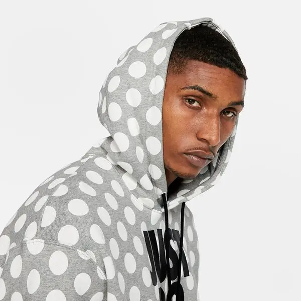 Nike Full Out Dots Hoodie - Grey/black/white