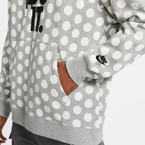 Nike Full Out Dots Hoodie - Grey/black/white