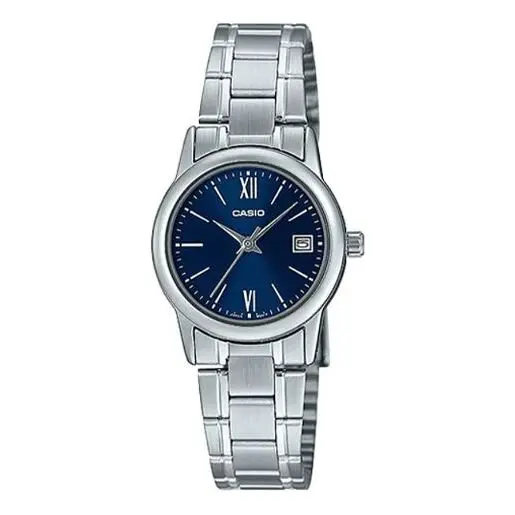 Casio Stainless Steel Analog Watch With Water Resistance - Blue