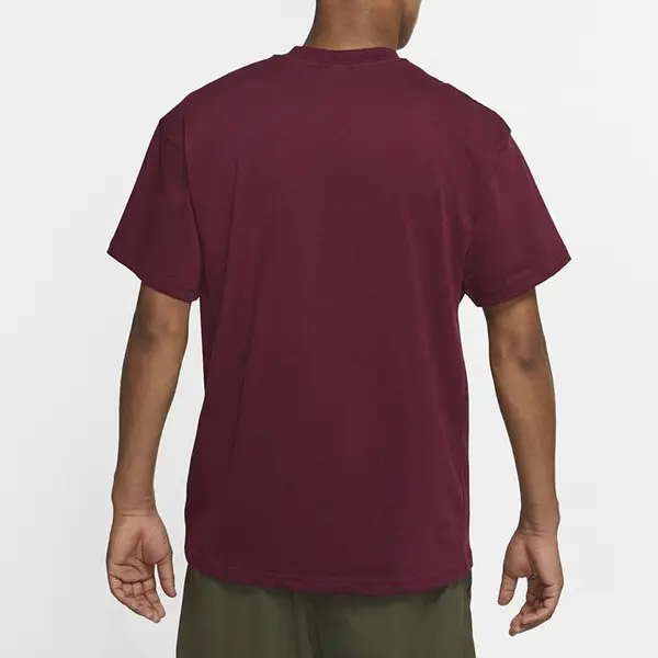 Nike X Series Classic Logo Printing Casual Short Sleeve Red - Dark Red