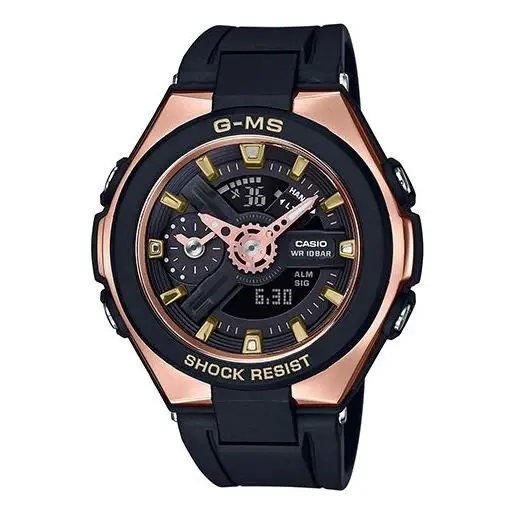 Casio Baby-g Black Rose Gold Watch - Black/gold