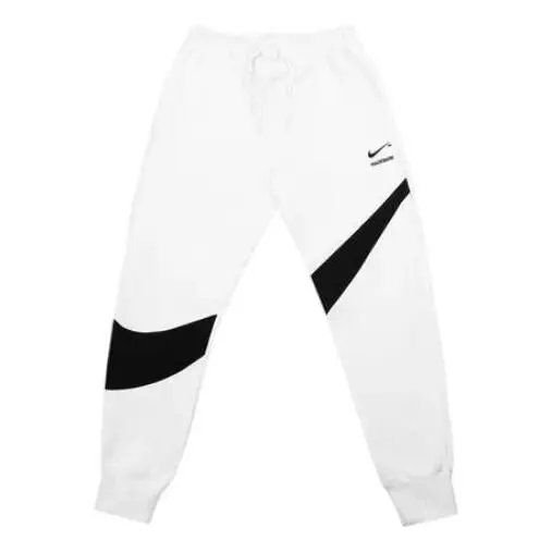 Nike Swoosh Tech Fleece Sweatpants 'white - White/black