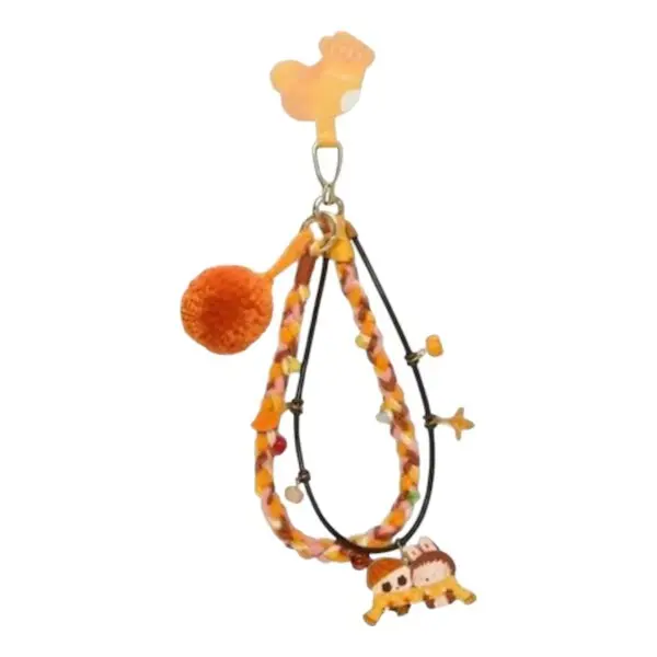 POP MART The Monsters Labubu Pom Party Keychain - Multi-color