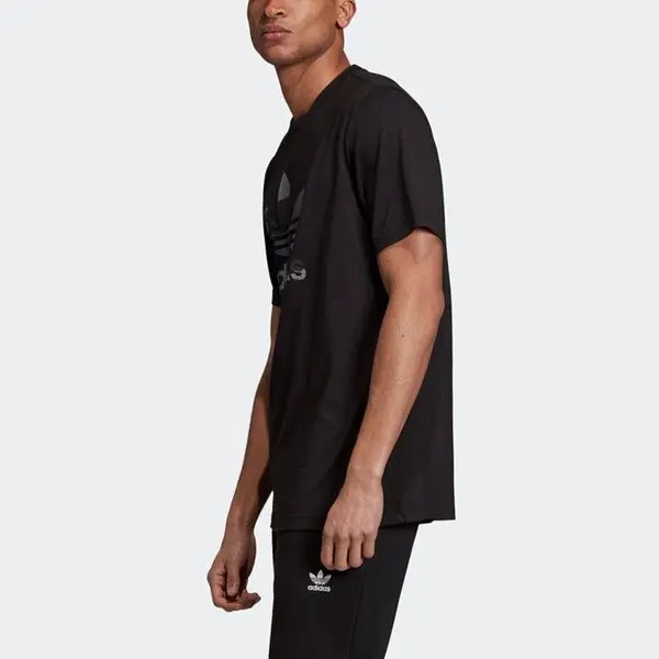 Adidas Round Neck Sports Short Sleeve - Black