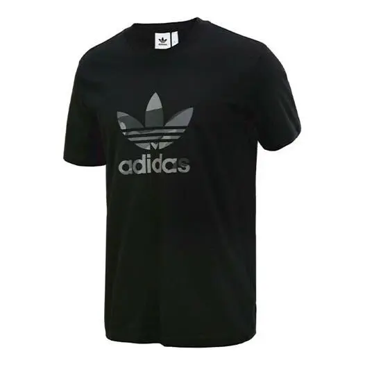 Adidas Round Neck Sports Short Sleeve - Black