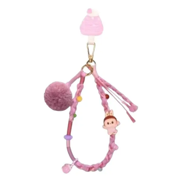 POP MART The Monsters Labubu Pom Party Keychain Accessory - Multi-color