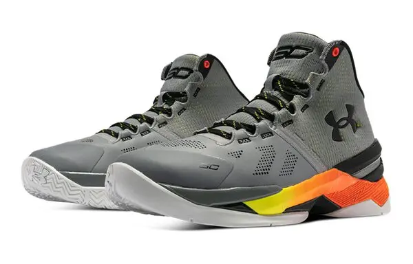 Under Armour Curry 2 Retro 'iron Sharpens Iron' Sneakers - Steel/sunbleached