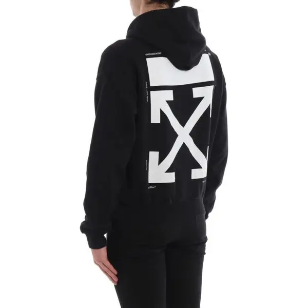 Off-White Kiss Printing Hooded Sweatshirt - Black
